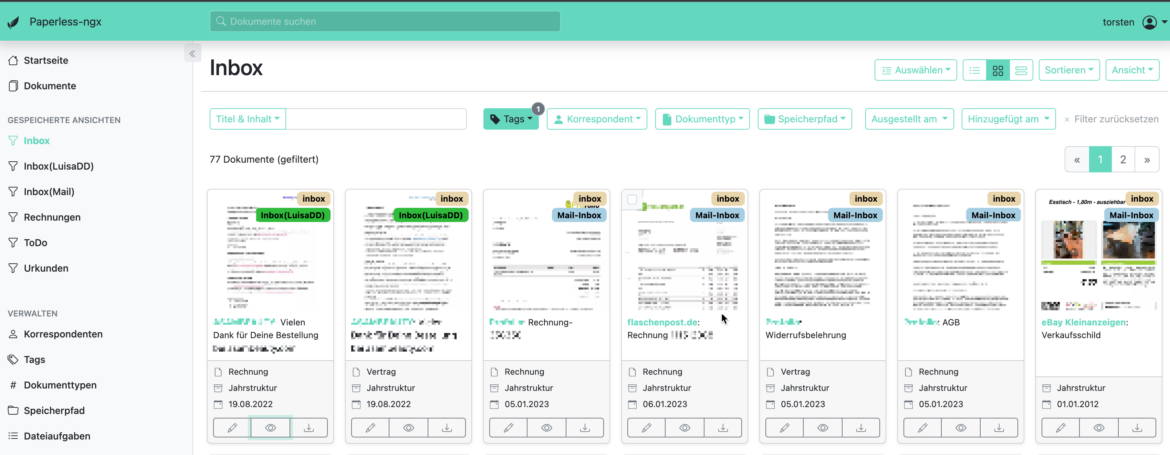 Paperless-ngx: unser Workflow im Detail
